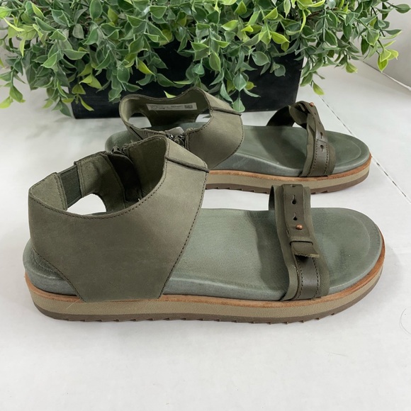 Merrell | Shoes | Olive Green Merrell Sandals With Ankle Strap | Poshmark